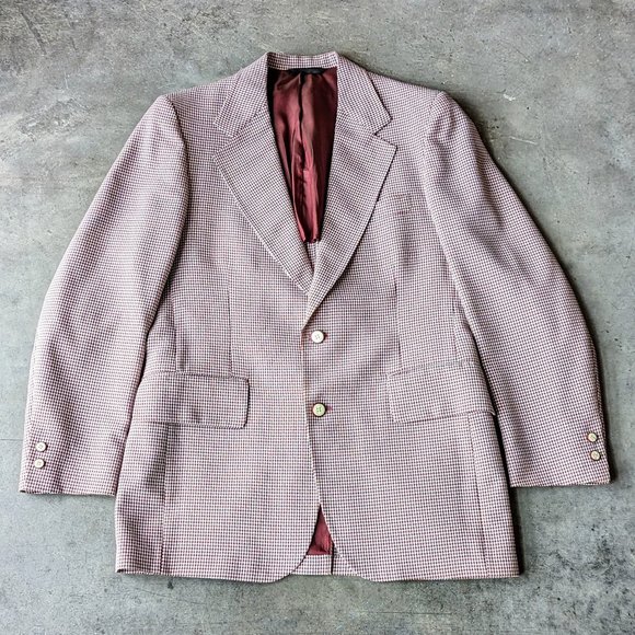Vintage | Suits & Blazers | Vintage Palm Beach Shulman Co Red Plaid ...